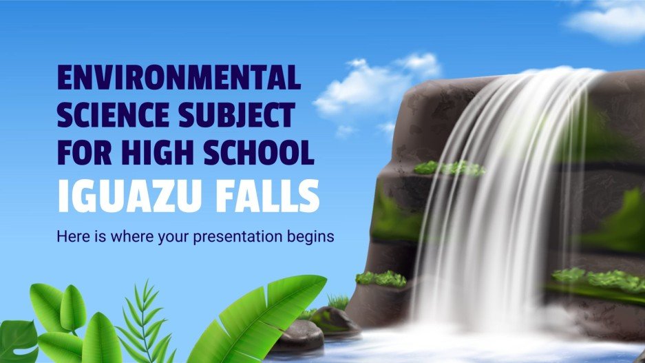 Environmental Science Subject for High School - Iguazu Falls