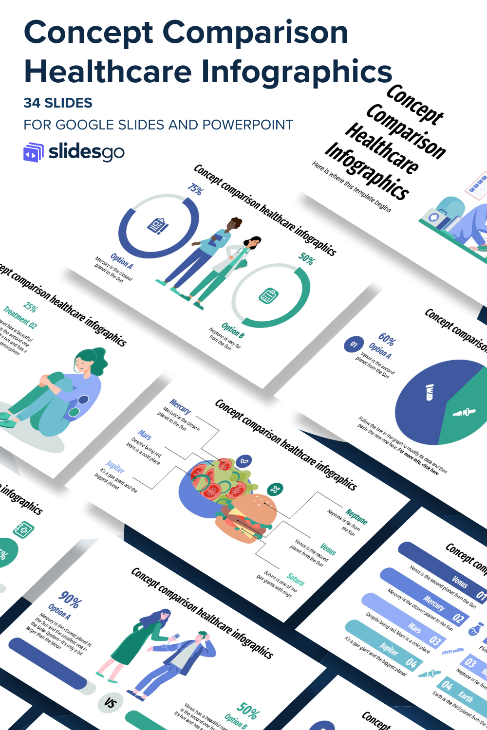Concept Comparison Healthcare Infographics | Google Slides