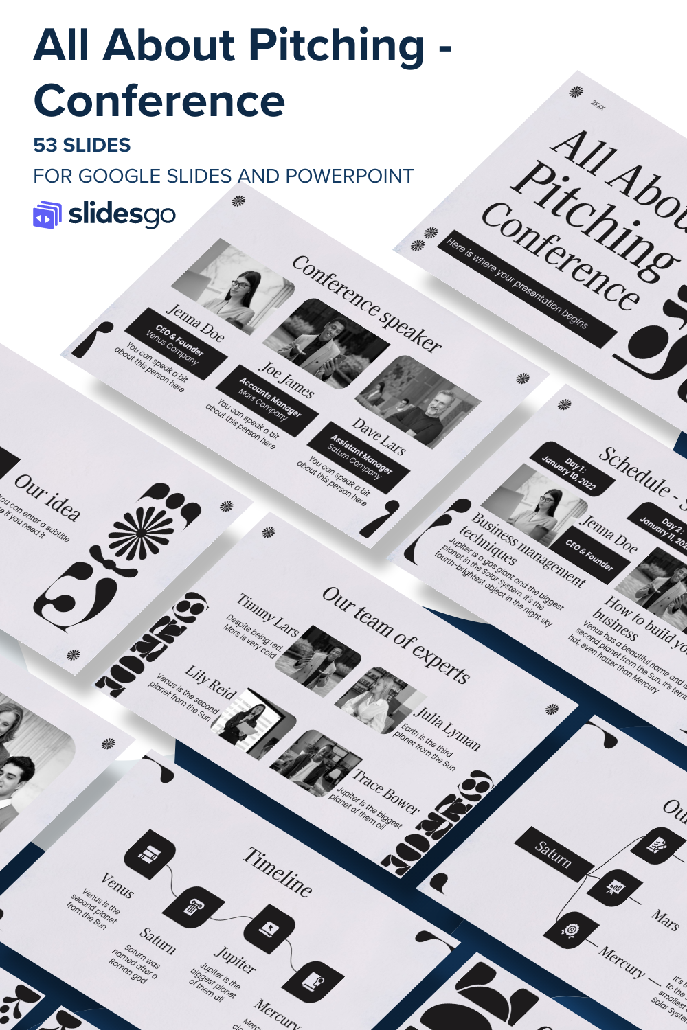 All About Pitching Conference | Google Slides & PPT