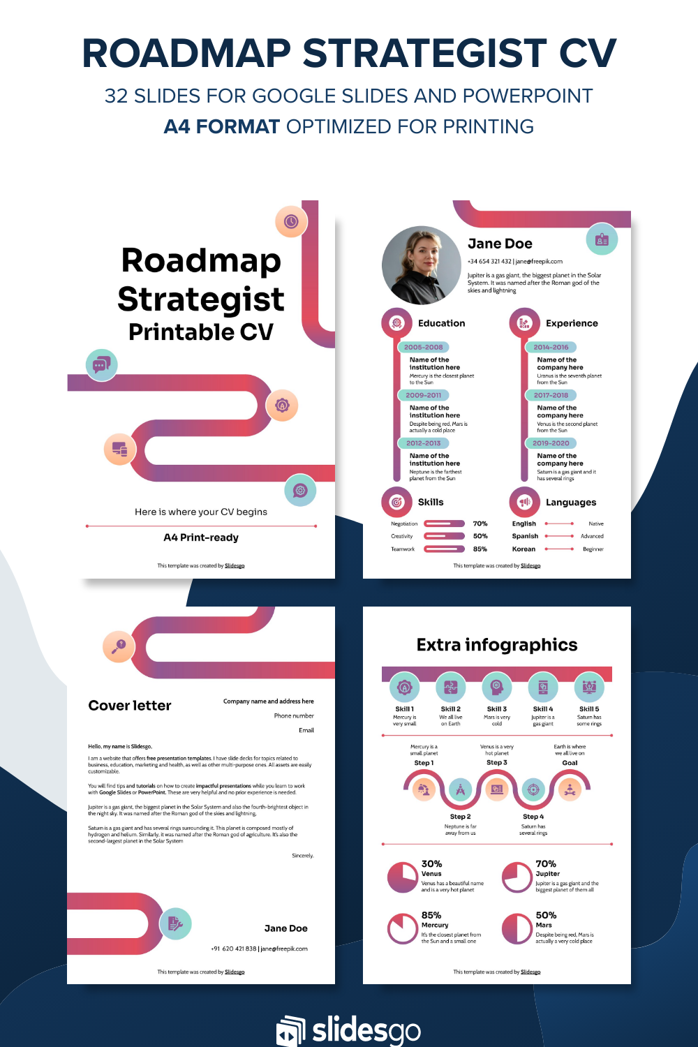 Roadmap Strategist Printable CV