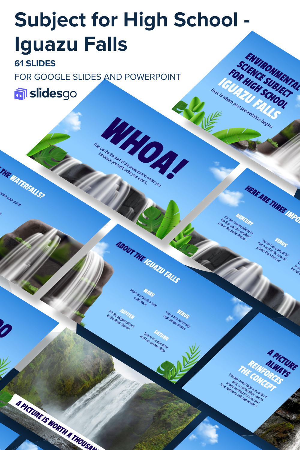 Environmental Science Subject for High School - Iguazu Falls