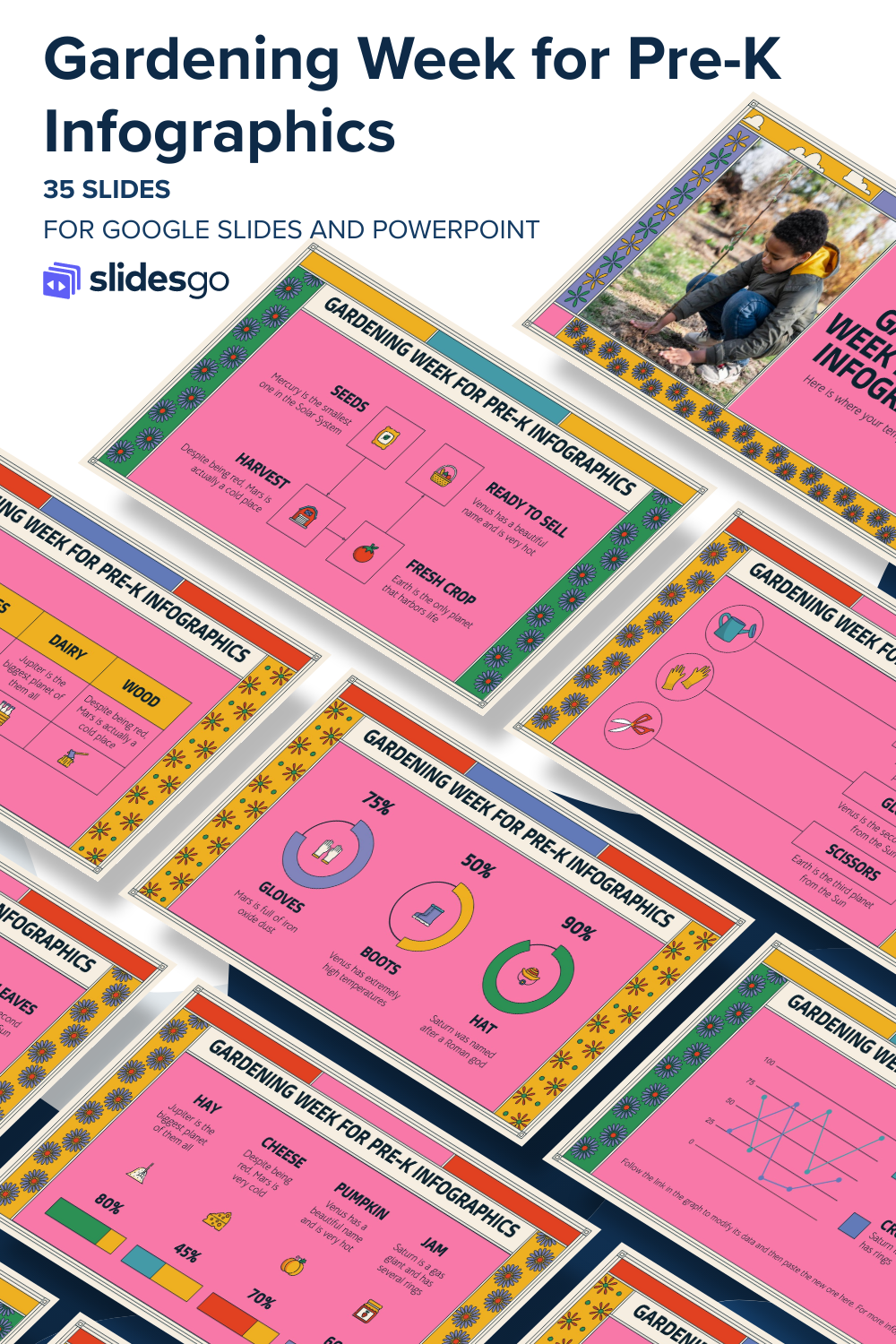 Gardening Week for Pre-K Infographics