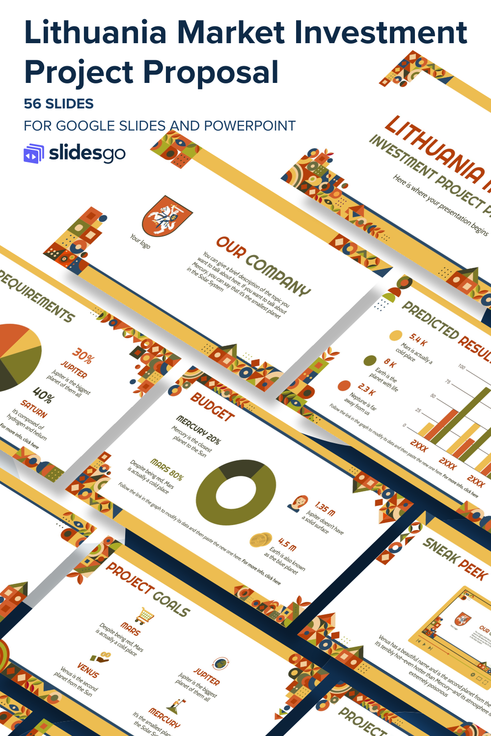 Lithuania Market Investment Project Proposal | Google Slides