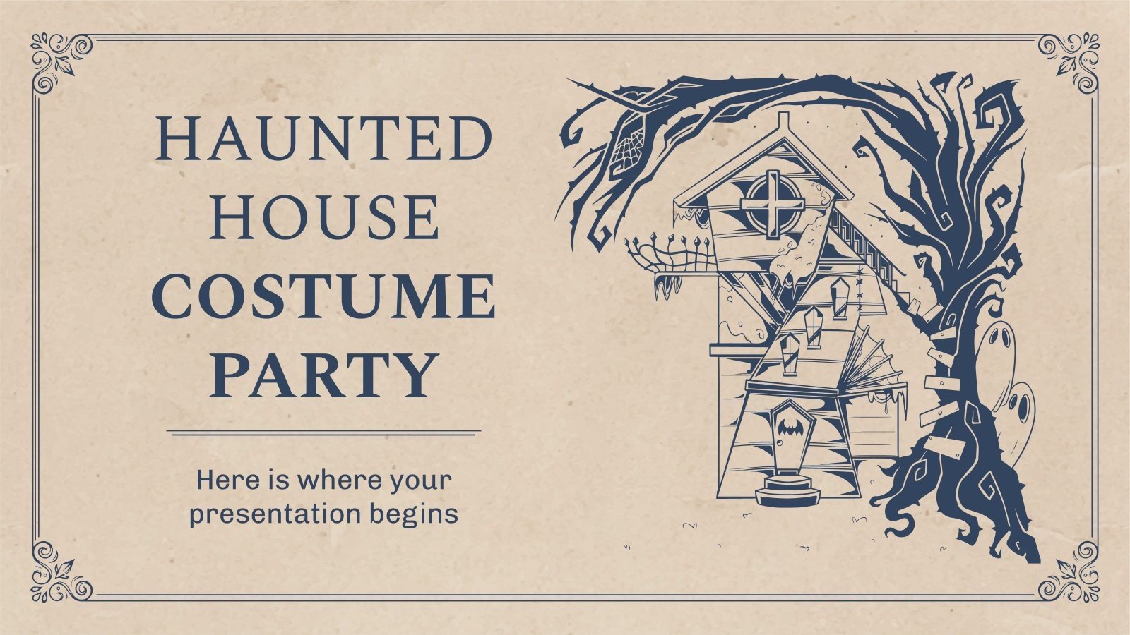 Haunted House Kostümparty | Google Slides & PPT