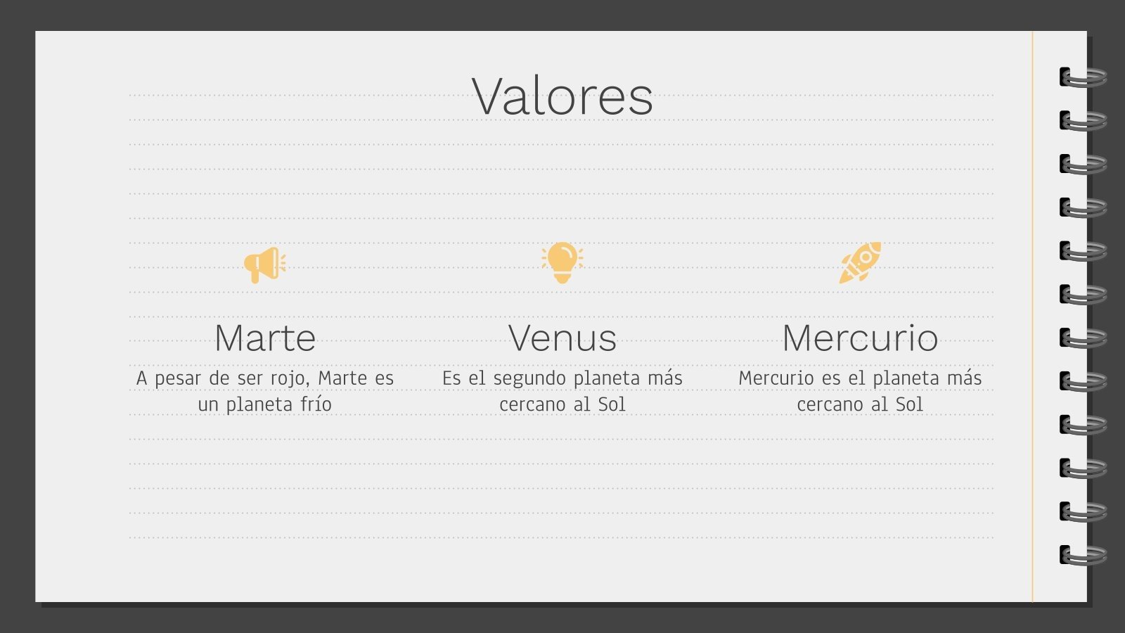 Elegant Style Oblong Notebook Portfolio | Google Slides & PPT