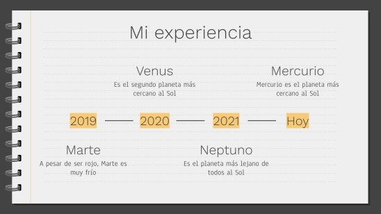 Elegant Style Oblong Notebook Portfolio | Google Slides & PPT