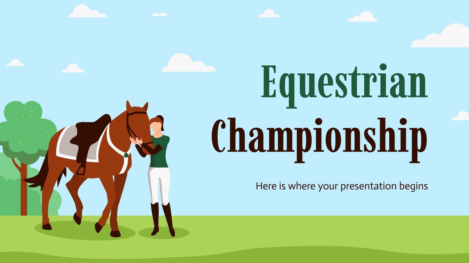 Equestrian Championship | Google Slides & PowerPoint