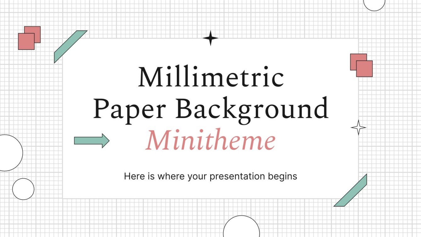 Millimetric Paper Background Minitheme | Google Slides & PPT