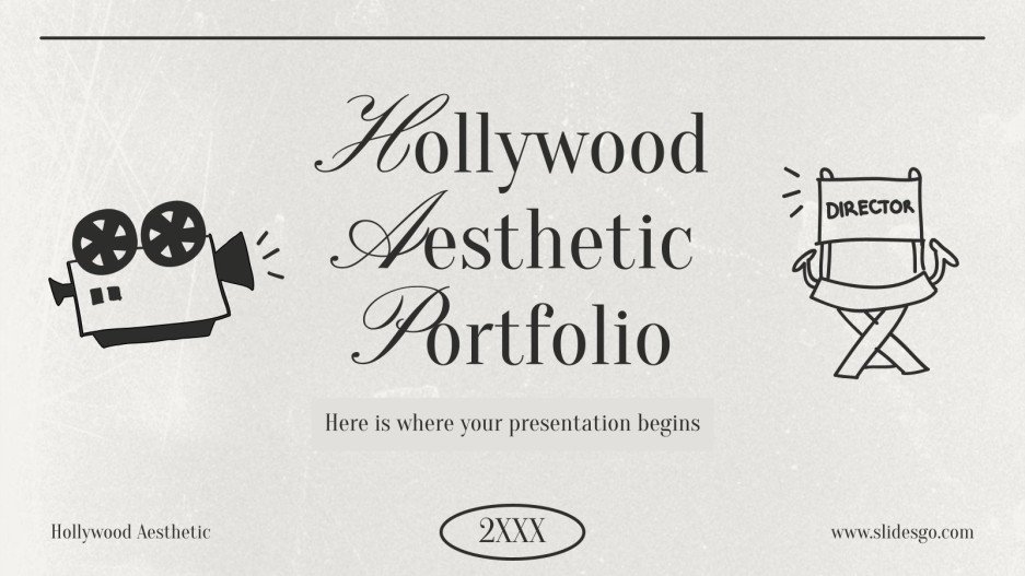 Free templates about Hollywood for Google Slides & PowerPoint
