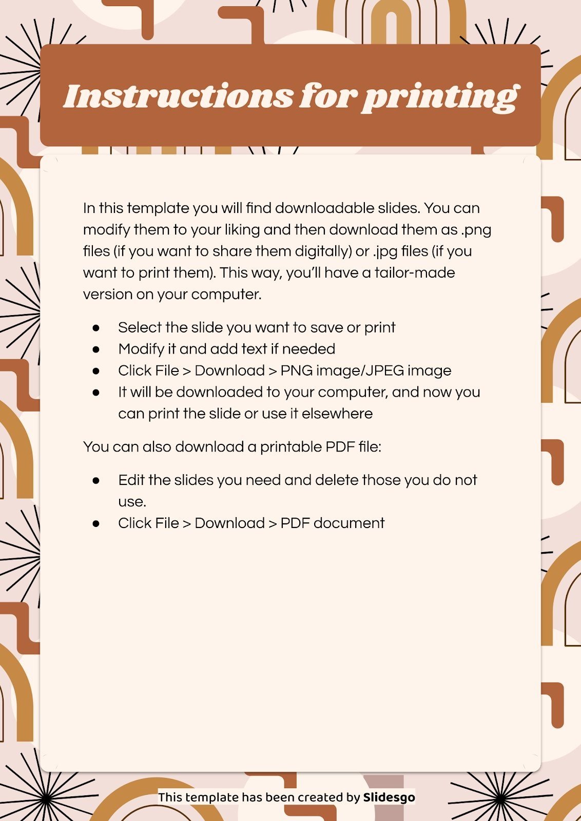 Printable Boho Style Bucket List | Google Slides & PPT