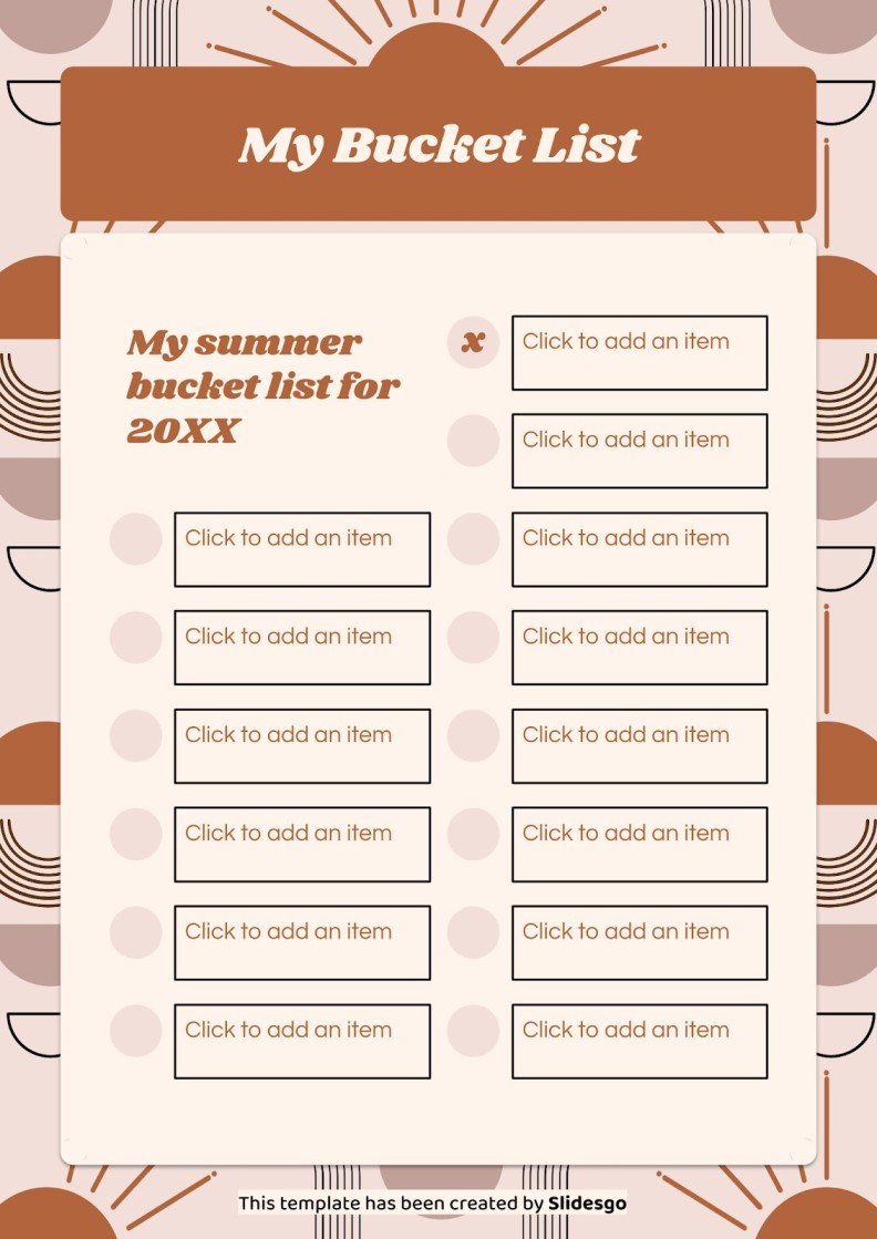 Lista imprimible de cosas que hacer antes de morir