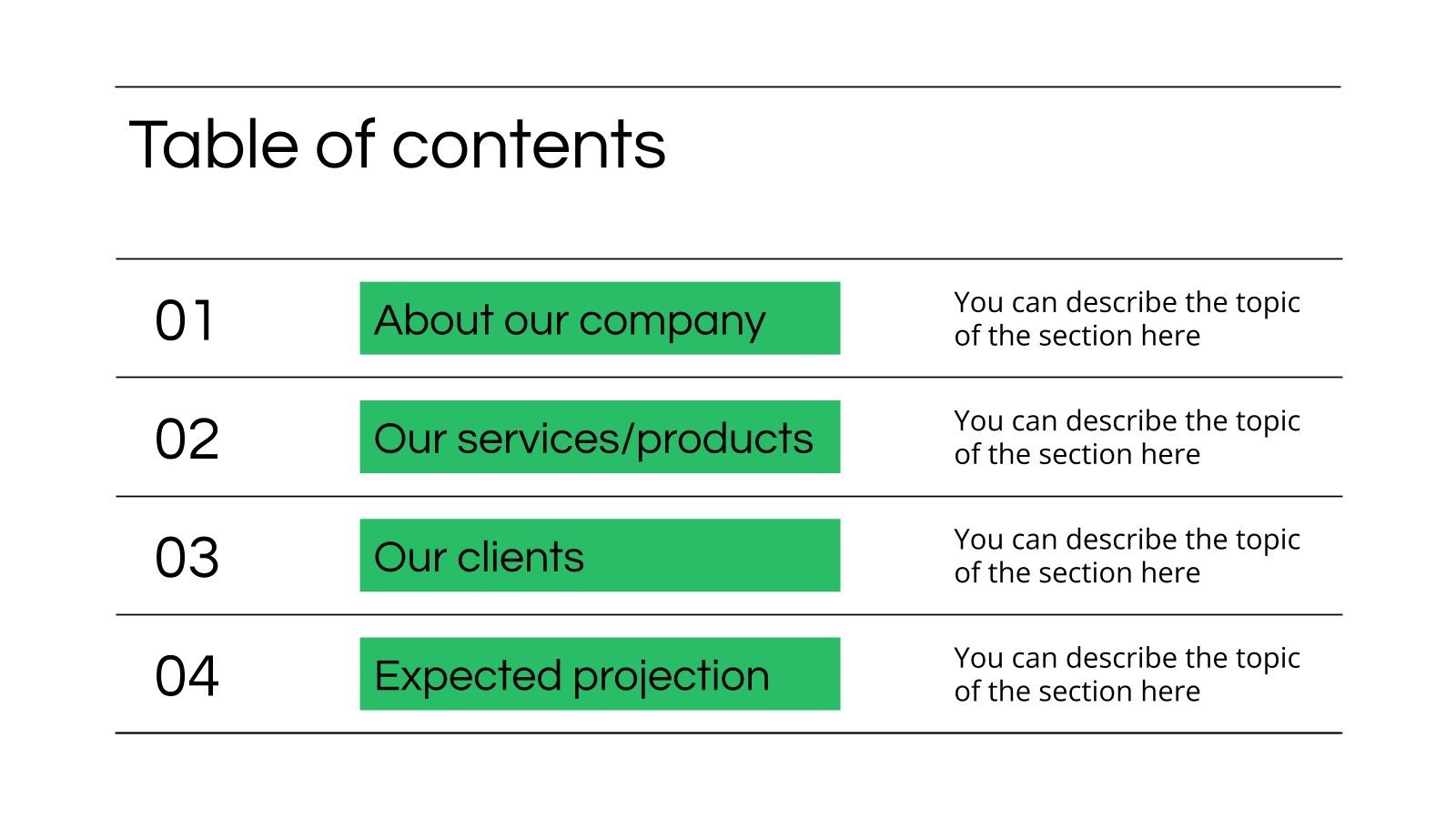 Ergonomic Products Company Profile | Google Slides & PPT