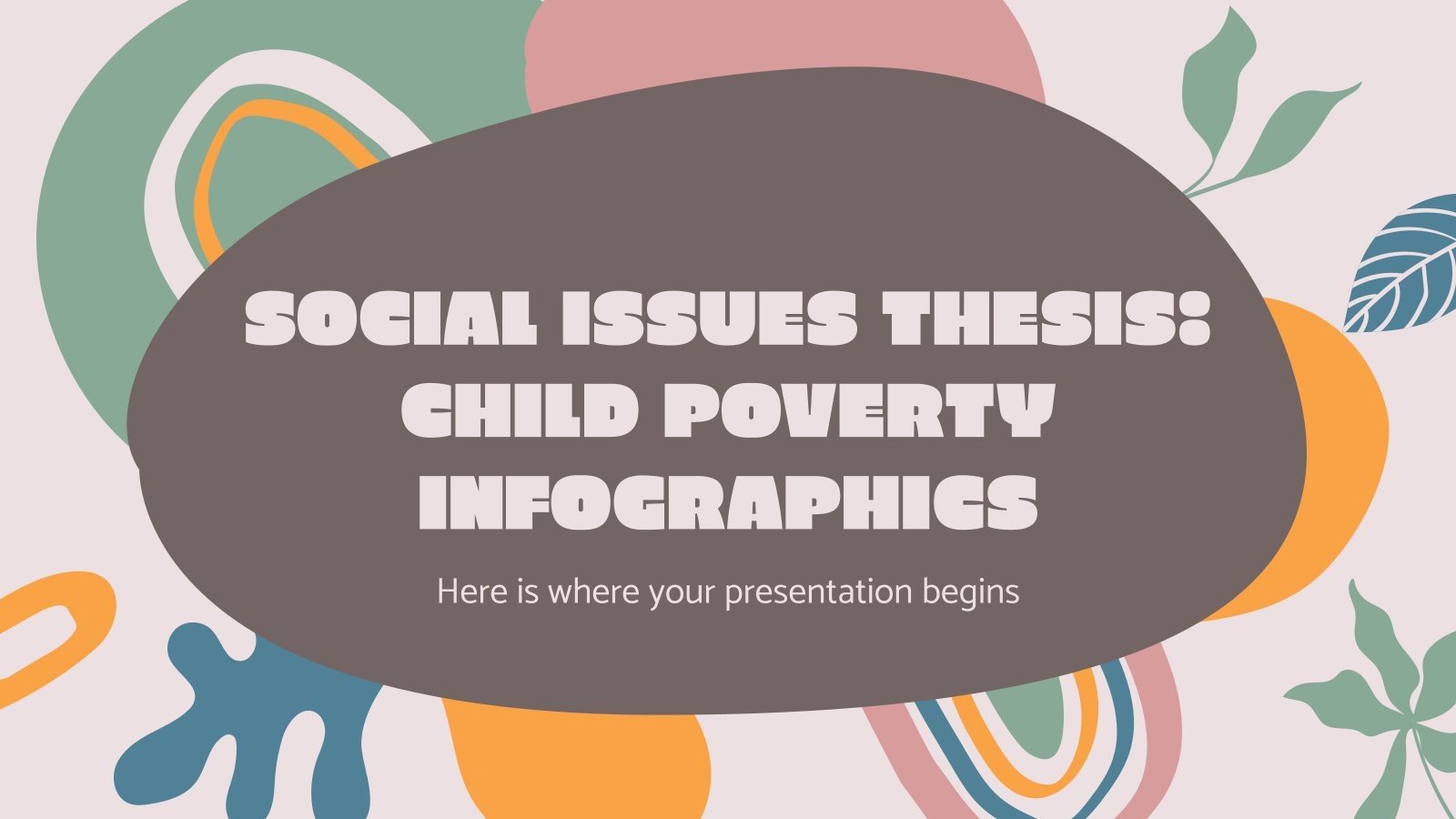 Social Issues Thesis: Child Poverty Infographics