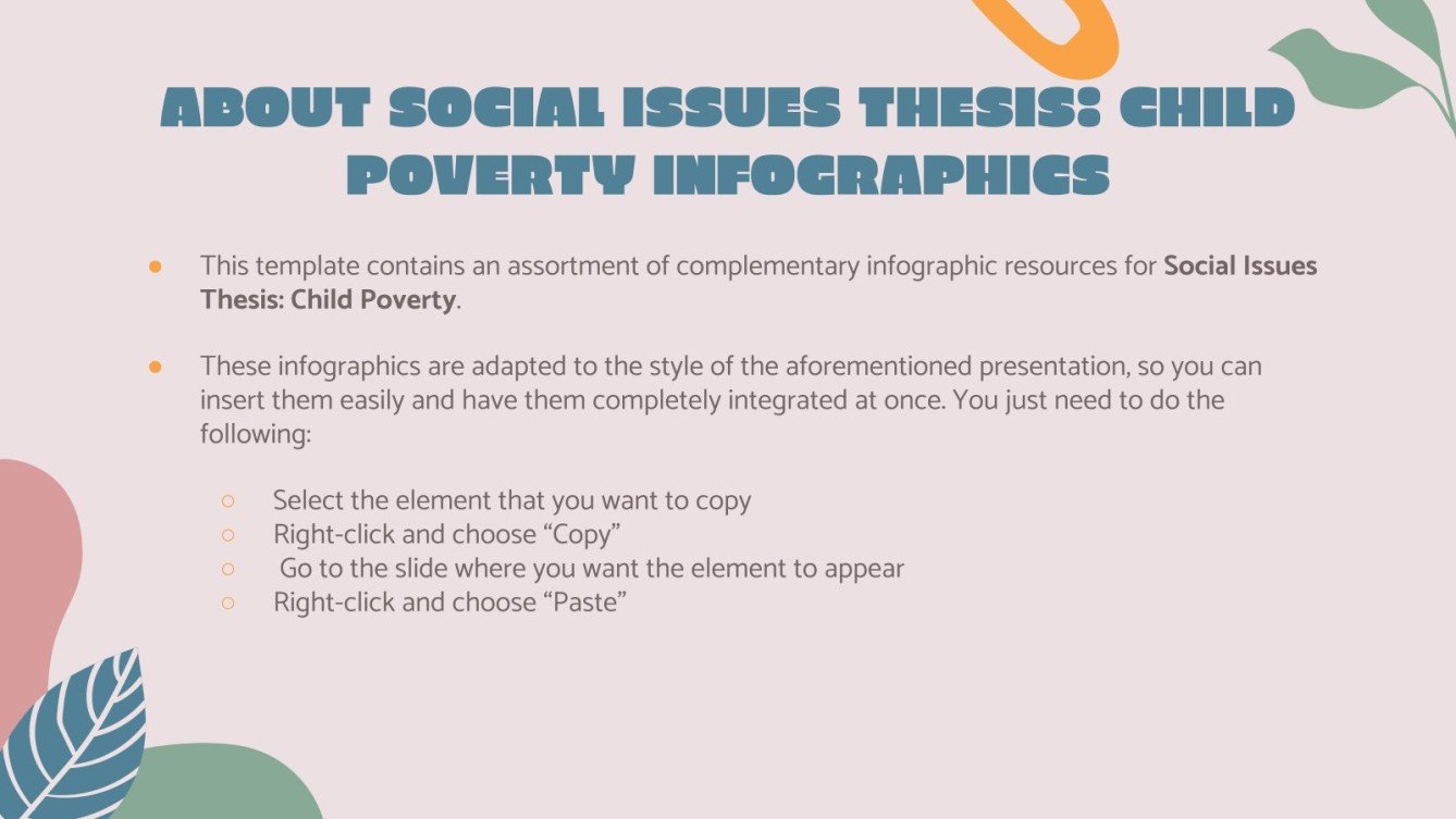 Social Issues Thesis: Child Poverty Infographics