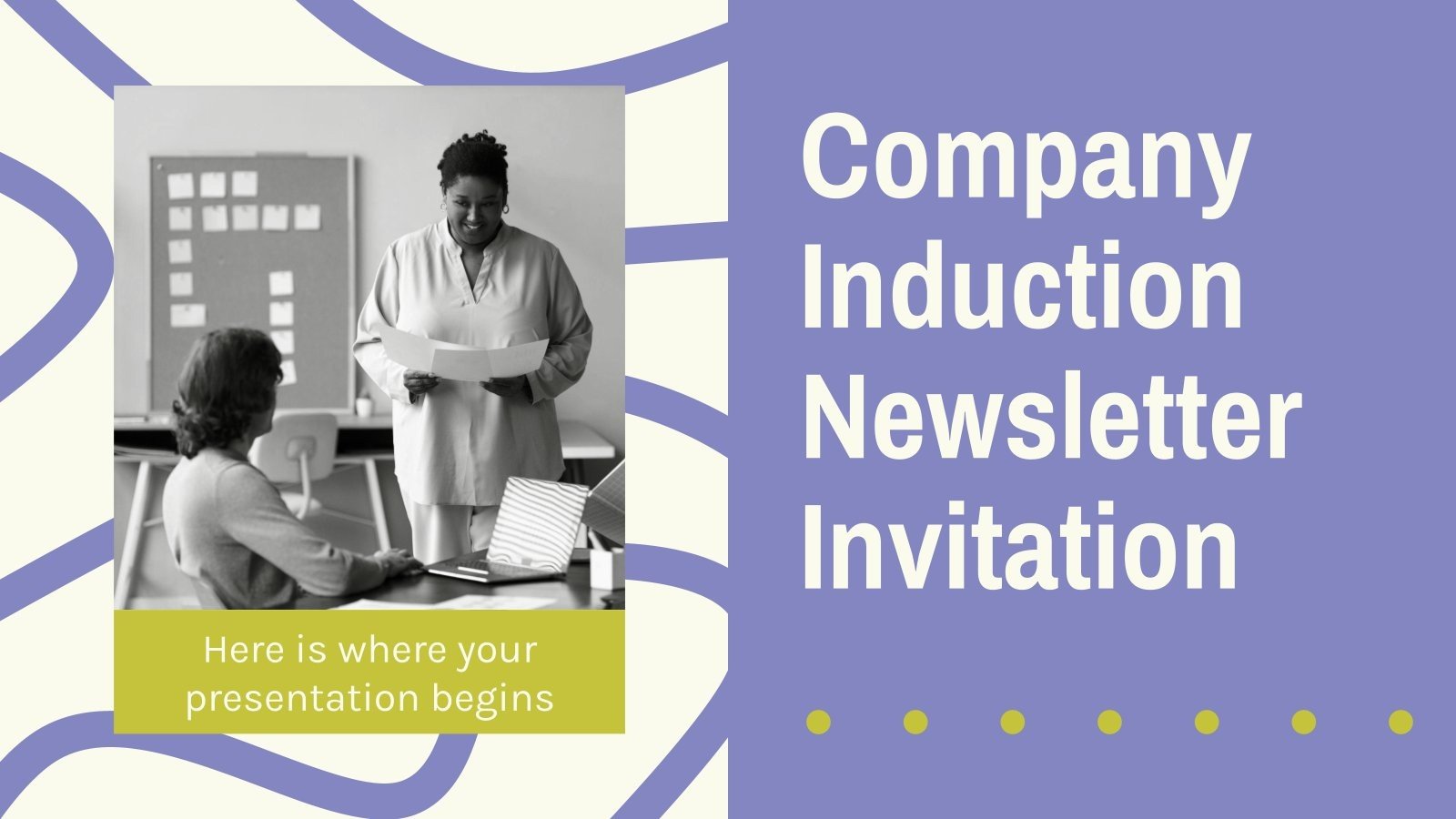 Company Induction Newsletter Invitation | Google Slides