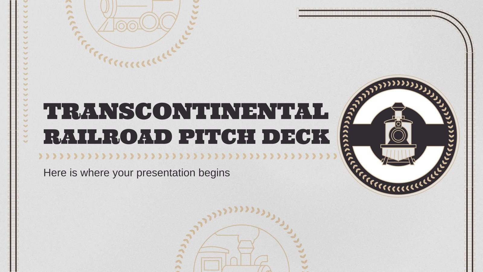 Transcontinental Railroad Pitch Deck | Google Slides & PPT