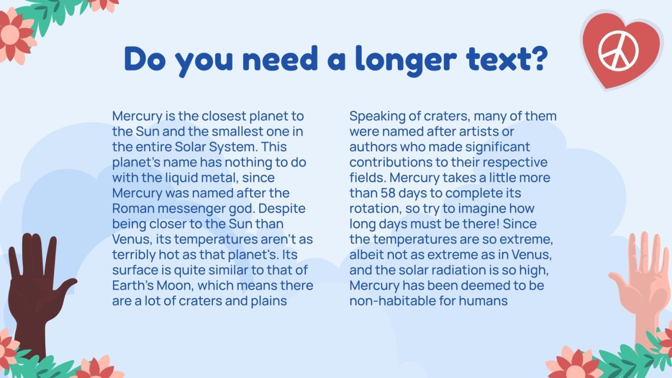 Day of Non-violence and Peace in School | Google Slides