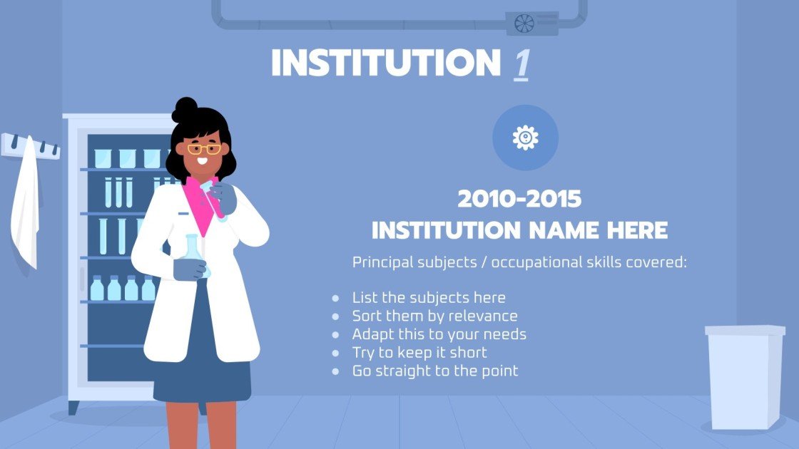 Microbiology Lab Technician CV | Google Slides & PPT