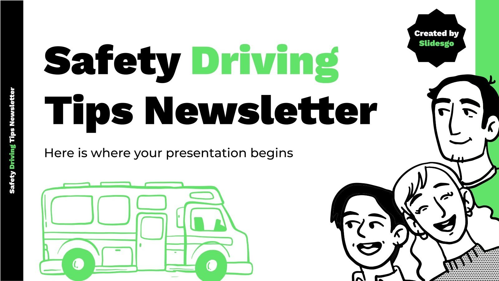 Safety Driving Tips Newsletter | Google Slides & PowerPoint