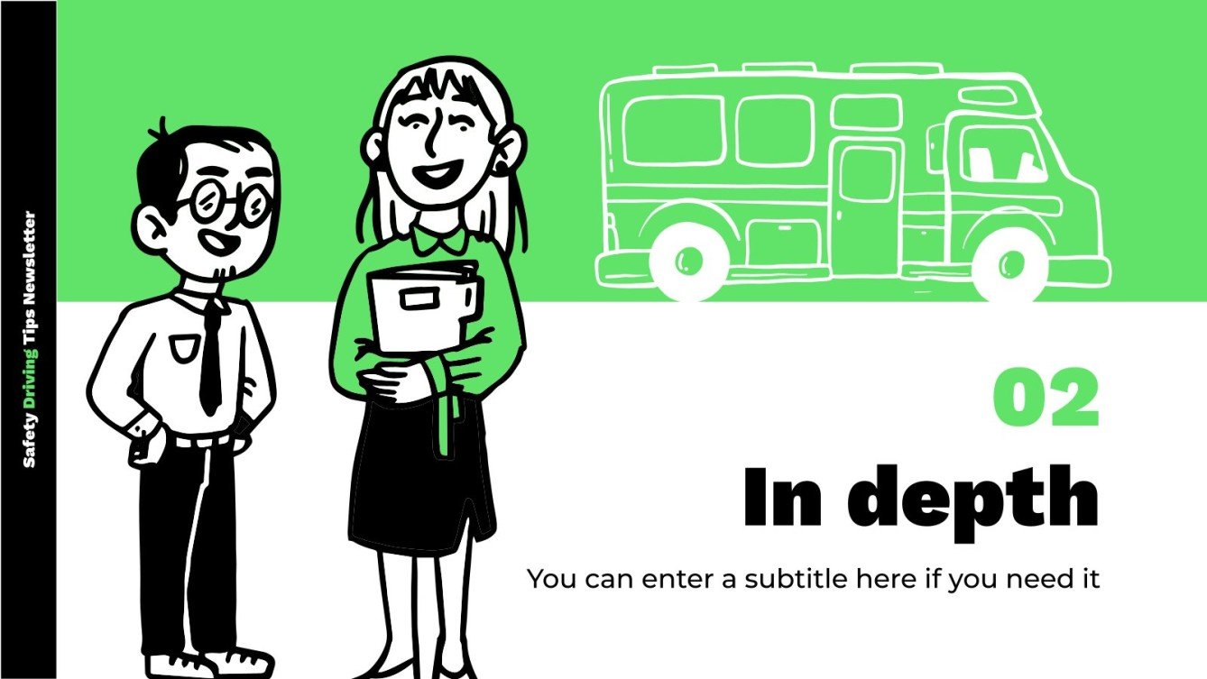 Safety Driving Tips Newsletter | Google Slides & PowerPoint