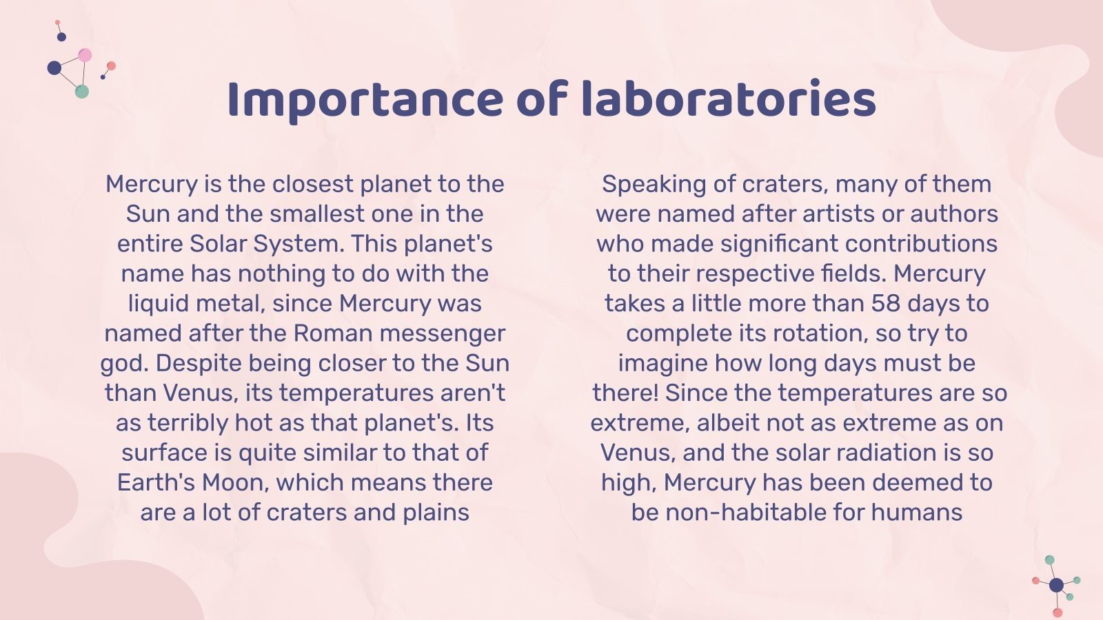 Science Subject for Middle School: Laboratory Staff