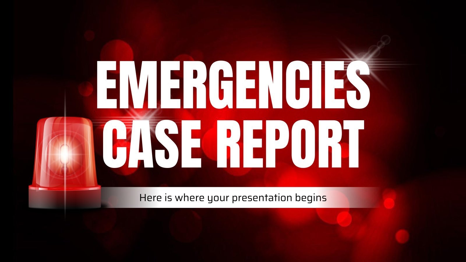 Emergencies Case Report | Google Slides & PowerPoint