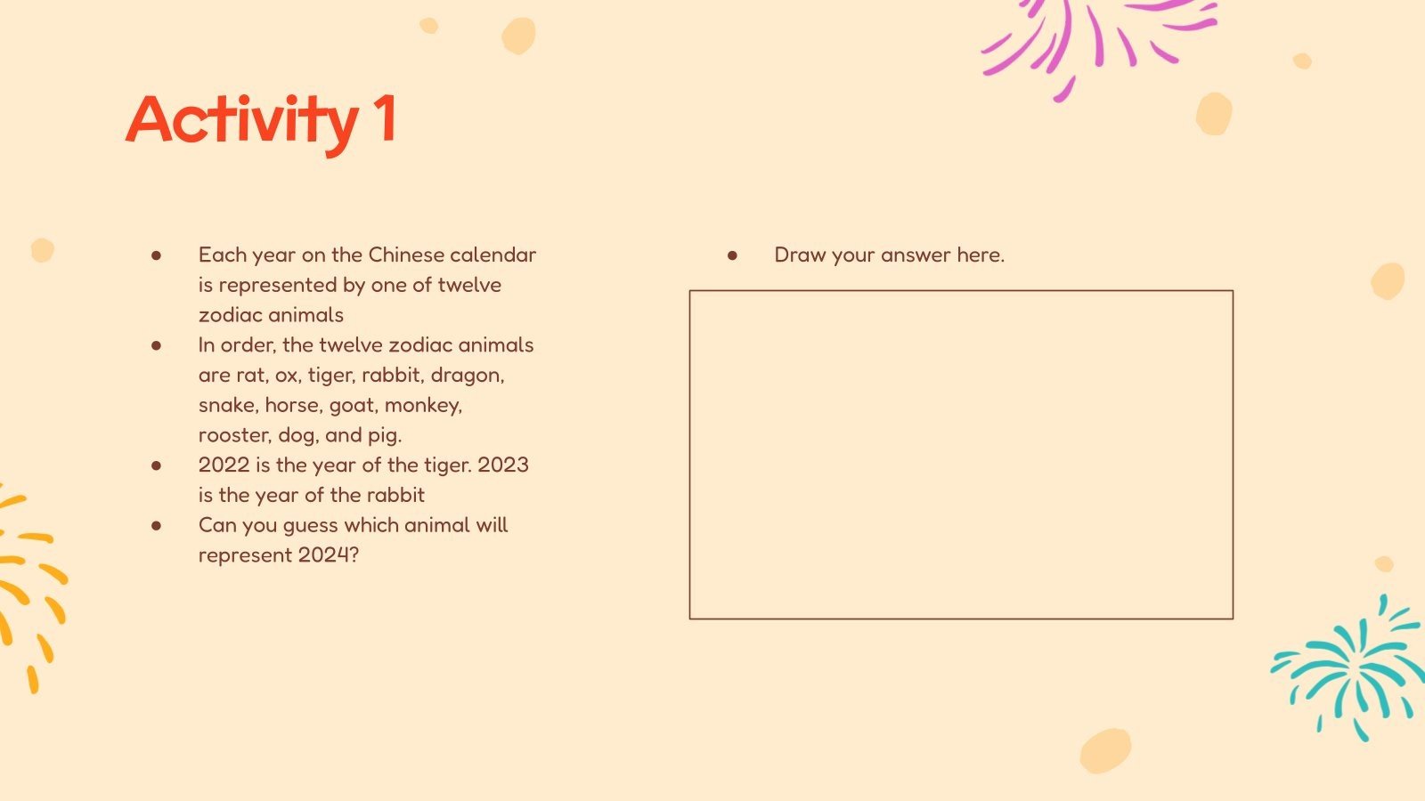Pre-K Activities for Chinese New Year | Google Slides & PPT