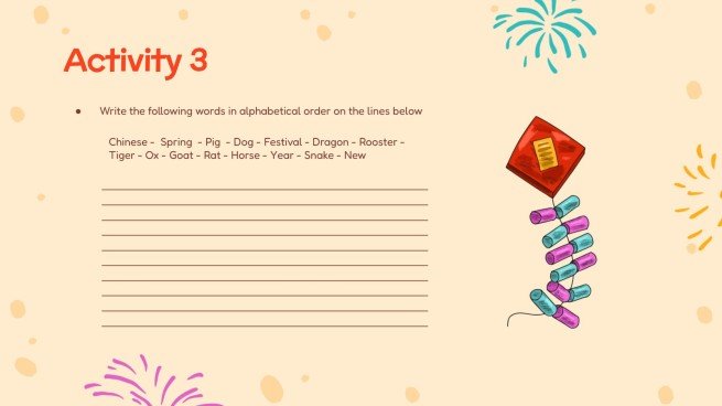 Pre-K Activities for Chinese New Year | Google Slides & PPT