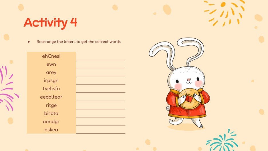 Pre-K Activities for Chinese New Year | Google Slides & PPT