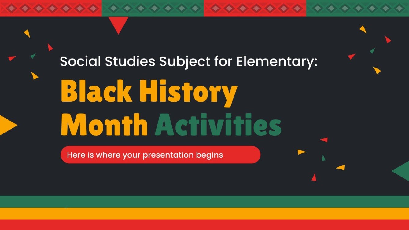 Free Google Slides & PPT Template for Black History Month