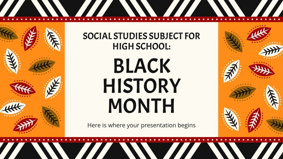 Free templates about African Americans for Google Slides & PPT