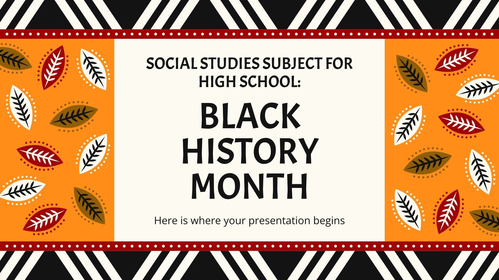 Kostenlose Google Slides- & PPT-Vorlagen für den Black History Month