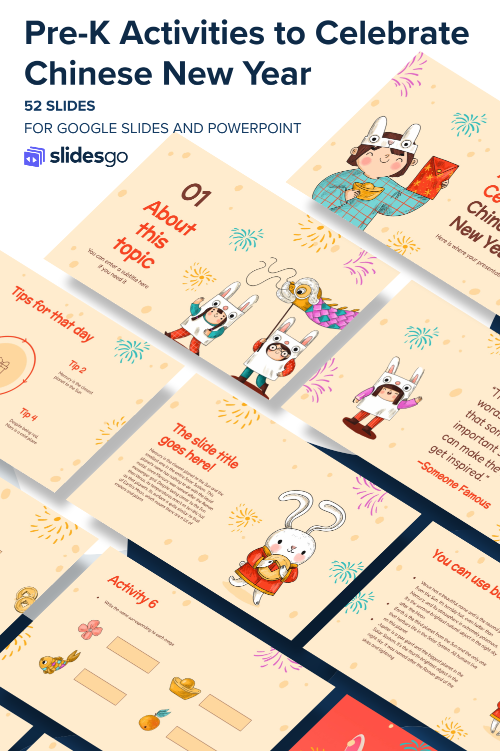 Pre-K Activities for Chinese New Year | Google Slides & PPT