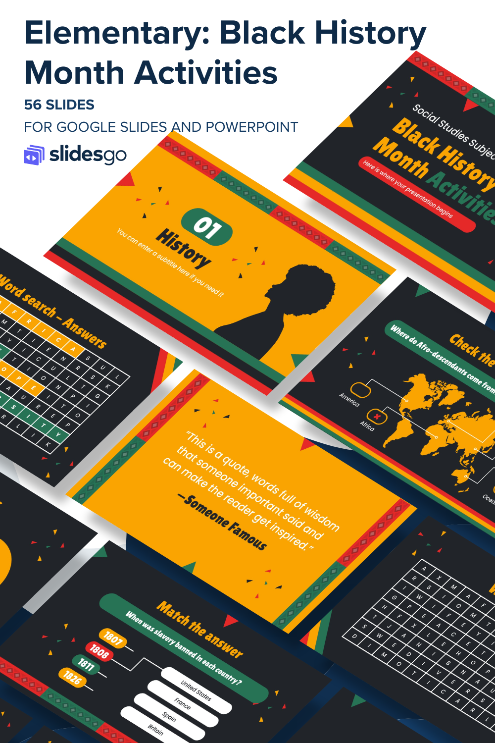 Black History Month Activities for Elementary