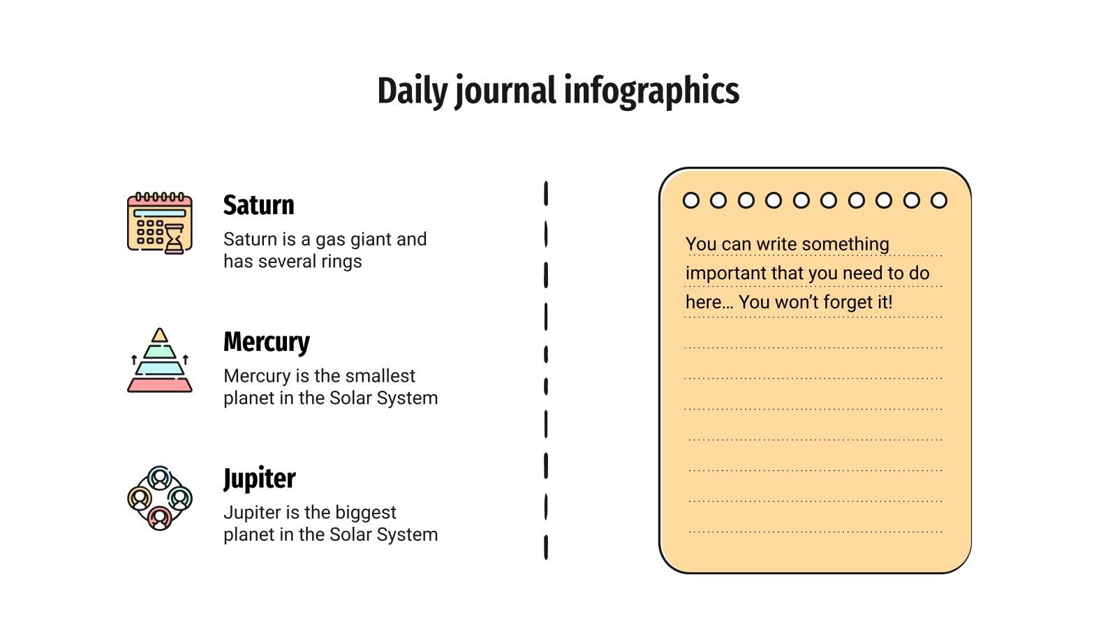 Daily Journal Infographics | Google Slides and PowerPoint