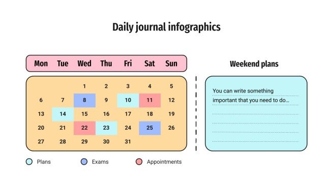 Daily Journal Infographics | Google Slides and PowerPoint