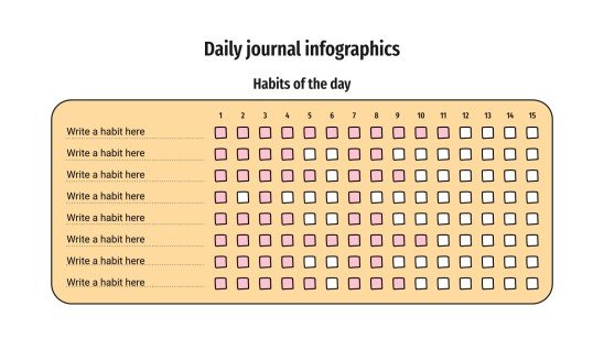 Daily Journal Infographics | Google Slides and PowerPoint