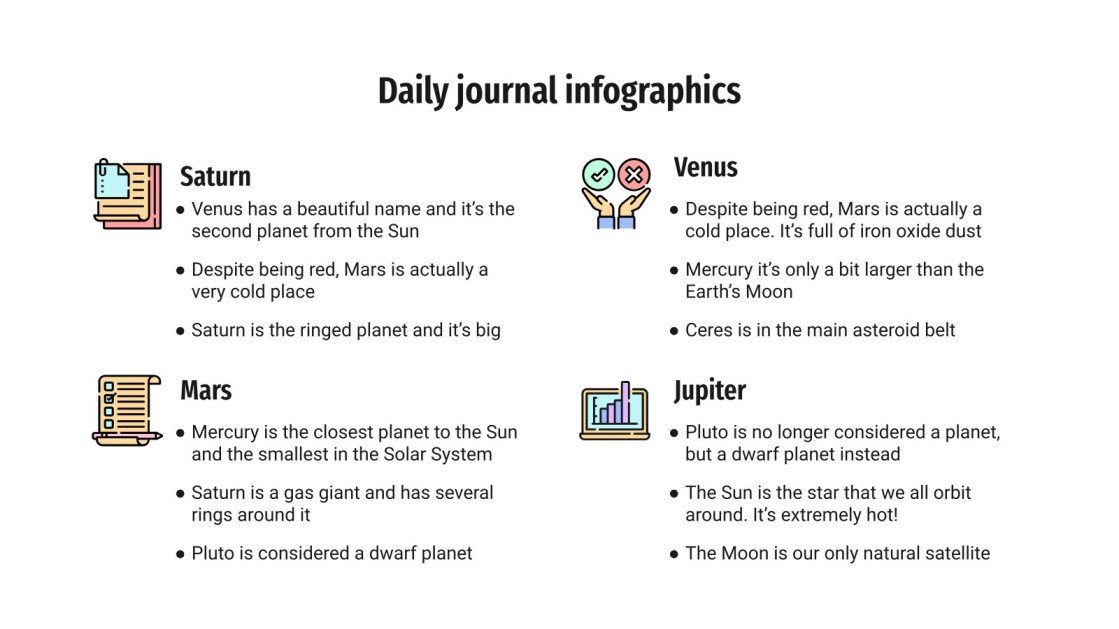 Daily Journal Infographics | Google Slides and PowerPoint