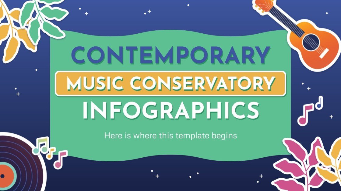 Modèles gratuits Google Slides et PowerPoint de musique