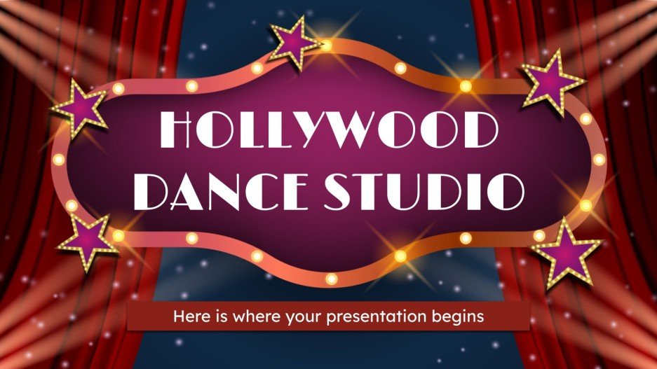 Hollywood Dance Studio | Google Slides & PowerPoint