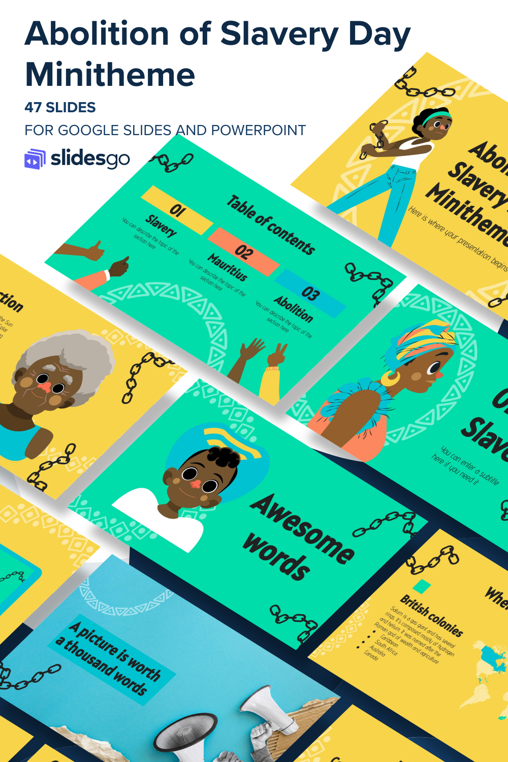 Abolition of Slavery Day Minitheme | Google Slides & PPT