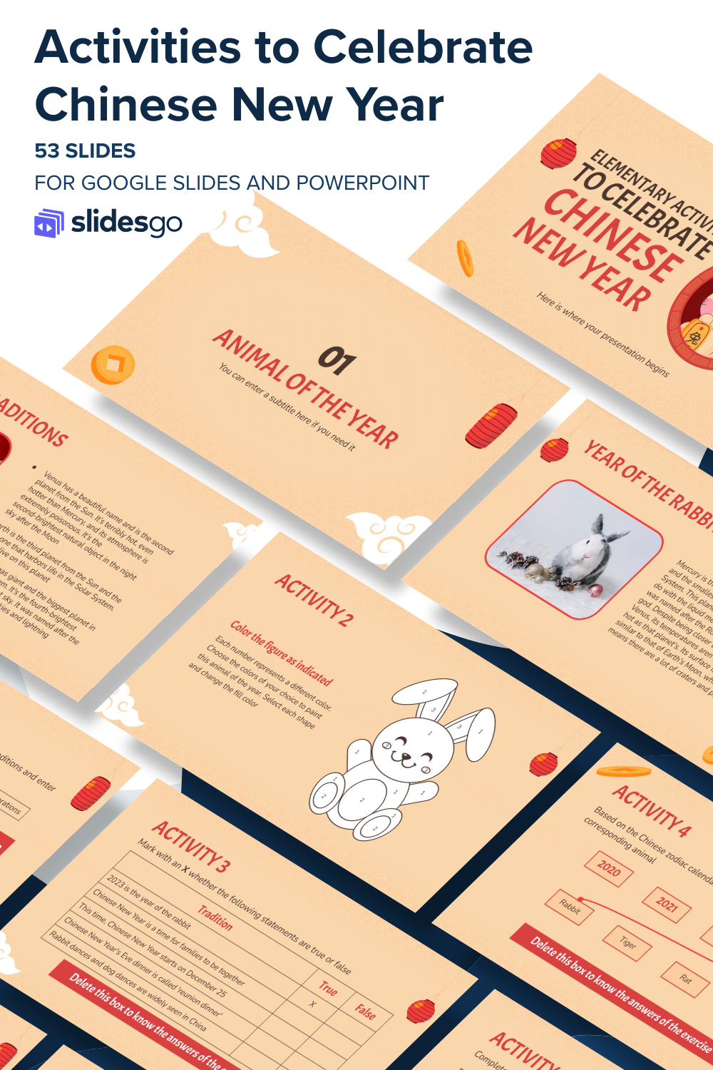 Elementary Activities for Chinese New Year | Google Slides