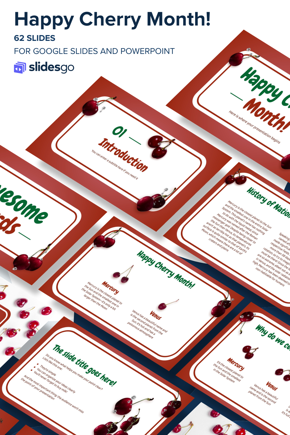 Happy Cherry Month! | Google Slides & PowerPoint