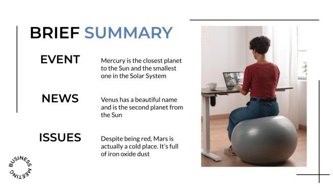 Office Ergonomics Training Business Meeting | PowerPoint