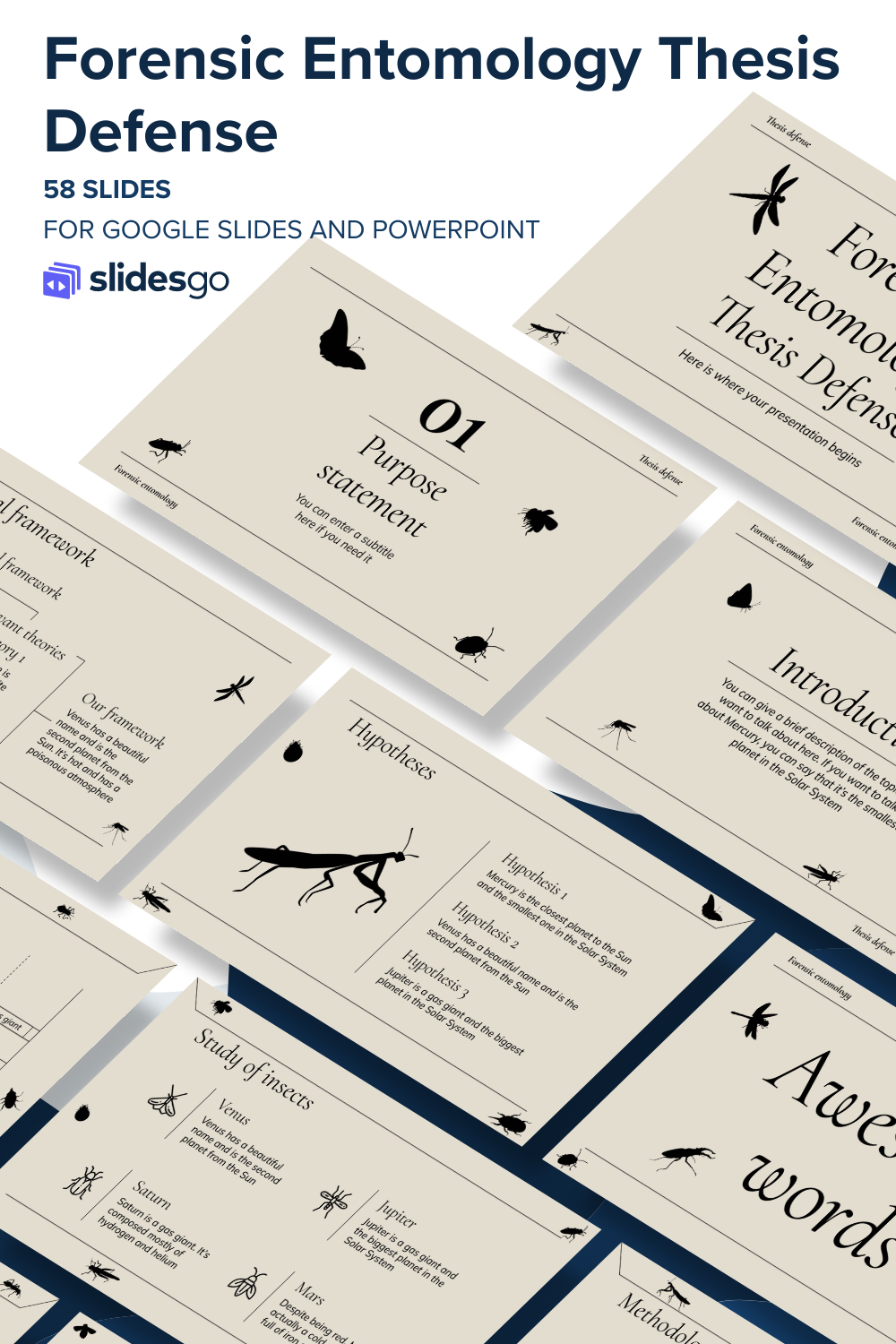 Forensic Entomology Thesis Defense | Google Slides & PPT