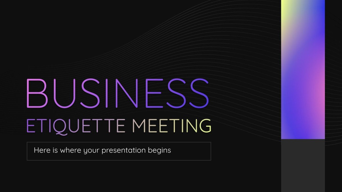 Business Etiquette Meeting | Google Slides & PPT