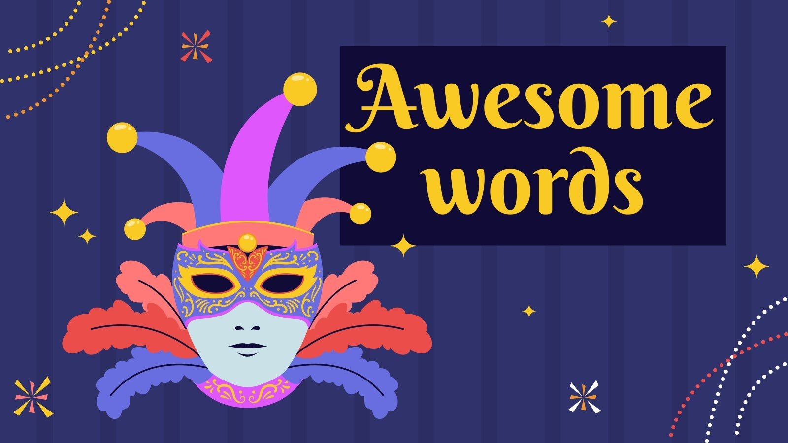 Masquerade Party Newsletter Invitation | Google Slides & PPT