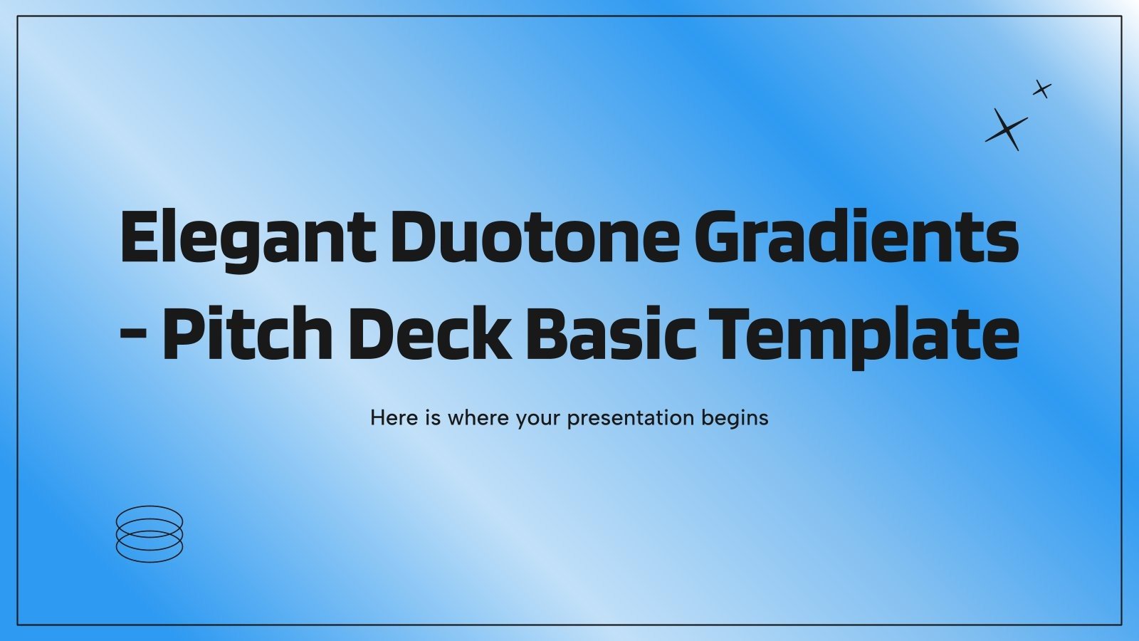 Elegant Duotone Gradients - Pitch Deck Basic Template