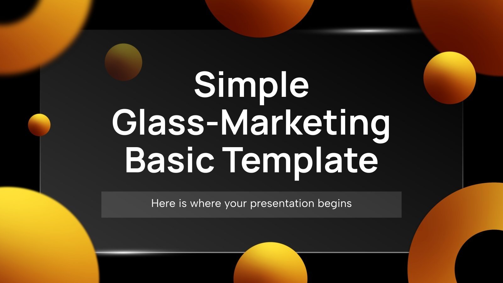 Glassmorphism-inspired Google Slides and PPT templates