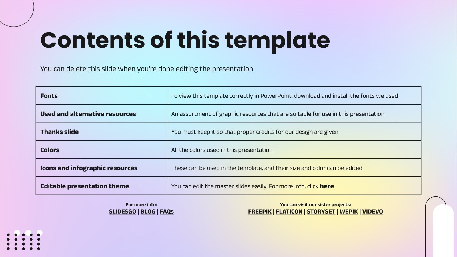 Simple Memphis Business Plan Basic Template | Google Slides